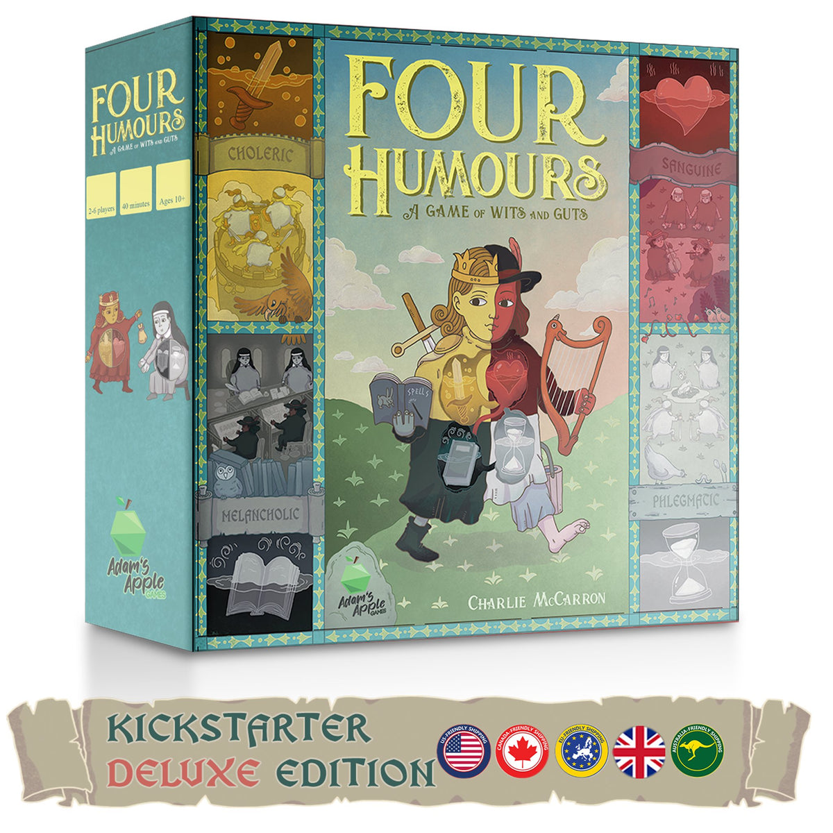Four Humours: Deluxe Kickstarter Edition – Wild Wanderer Games